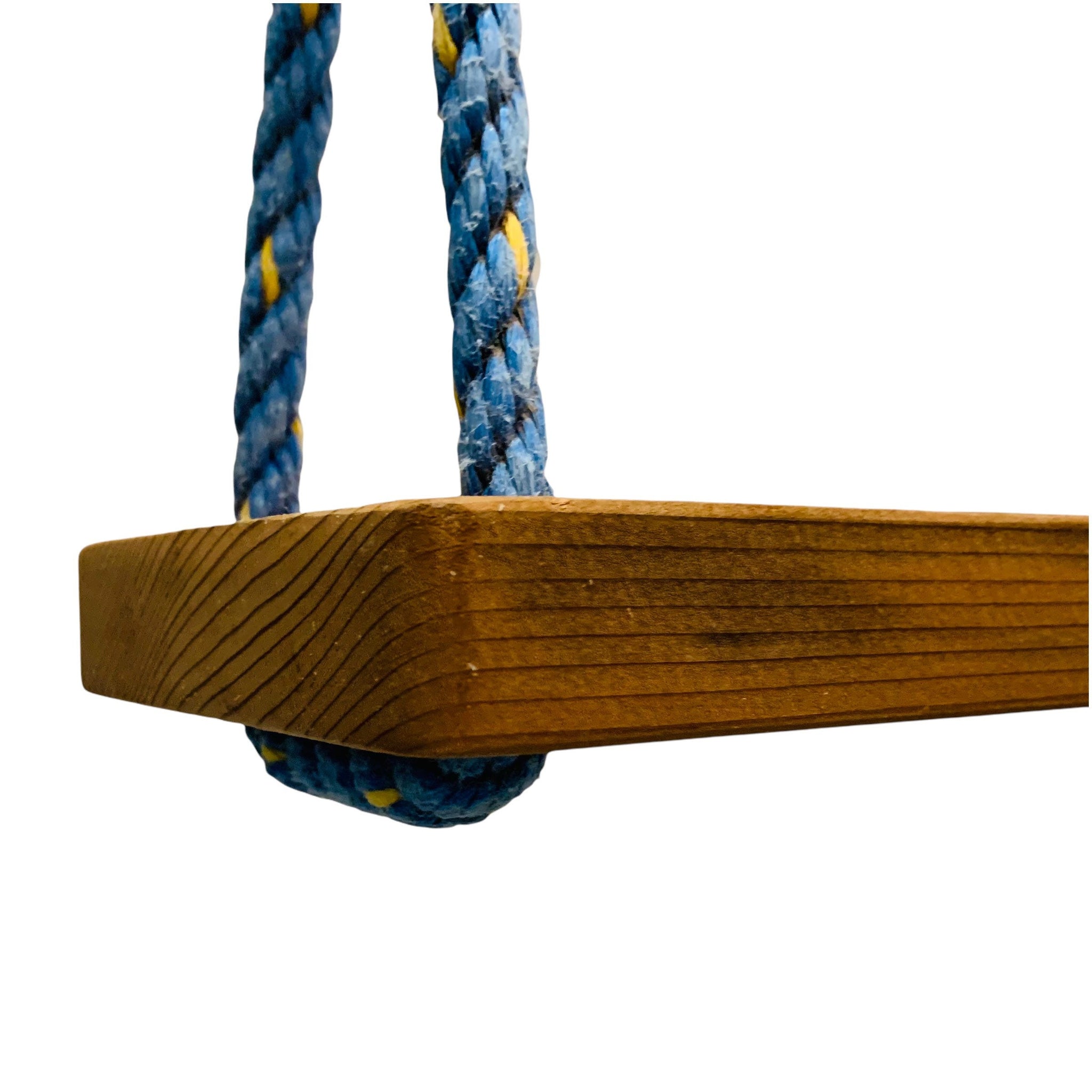 Outdoor rope swing from reclaimed rope and cedar seat – WharfWarp